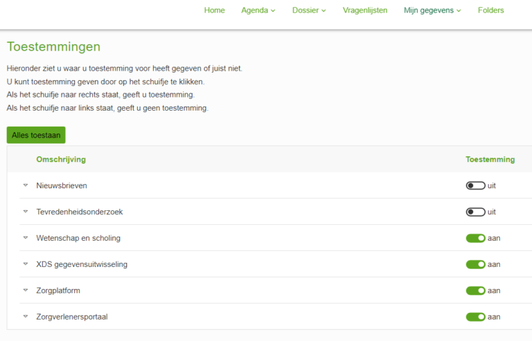 Toestemming geven delen medische gegevens - Tergooi MC